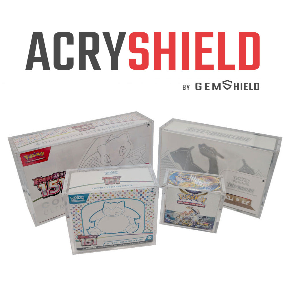 Protections acrylique premium pour collection TCG (Acryshield) – Gemshield